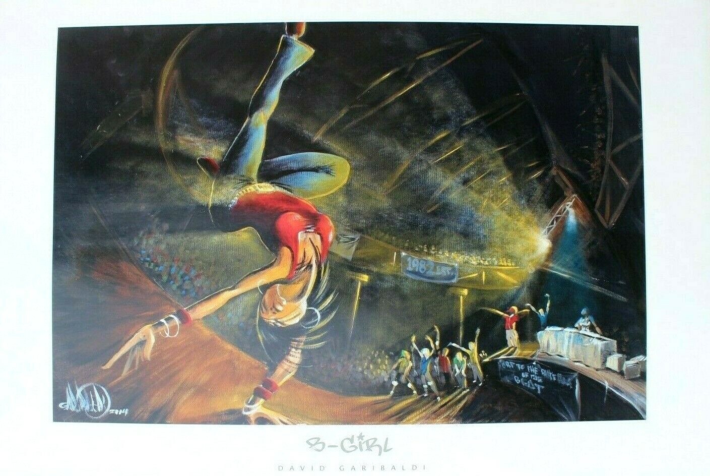 David Garibaldi Lithograph Poster B Girl Dance Music 2004 | eBay