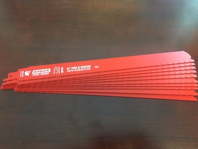 (Qty 10) DIABLO 12" 14/18 TPI RECIPROCATING FIRE & RESCUE SAW BLADE ...
