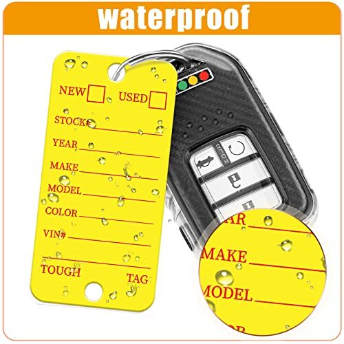 500 Pcs Poly Key Tags Dealership Tags Car Key Tags Plastic Key Tags ...