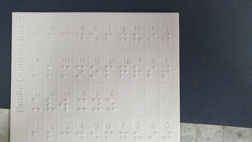 BRAILLE ALPHABET WITH NUMBERS- RAISED DOTS- Visually impaired FREE ...