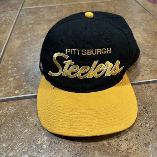 Vintage Pittsburgh Steelers Sports Specialties Script Snapback Football ...