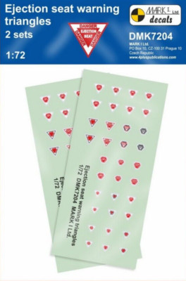 Mark I Decals 1/72 Ejection Seat Warning Triangles Waterslide Decals 2x ...