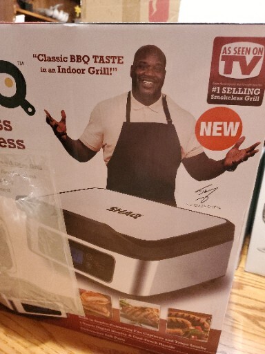 SHAQ 3-in-1 Smokeless Grill and Press for sale online | eBay