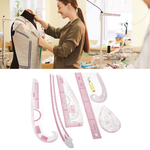 7pcs French Curve Ruler Set Complete Tools Sewing Rulers Set With Scale ...