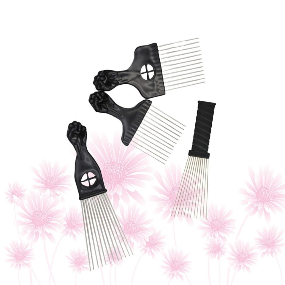 4 Pcs Rat Tail Comb Metal Combs for Partings Steel Wire Hair Rat-tail ...