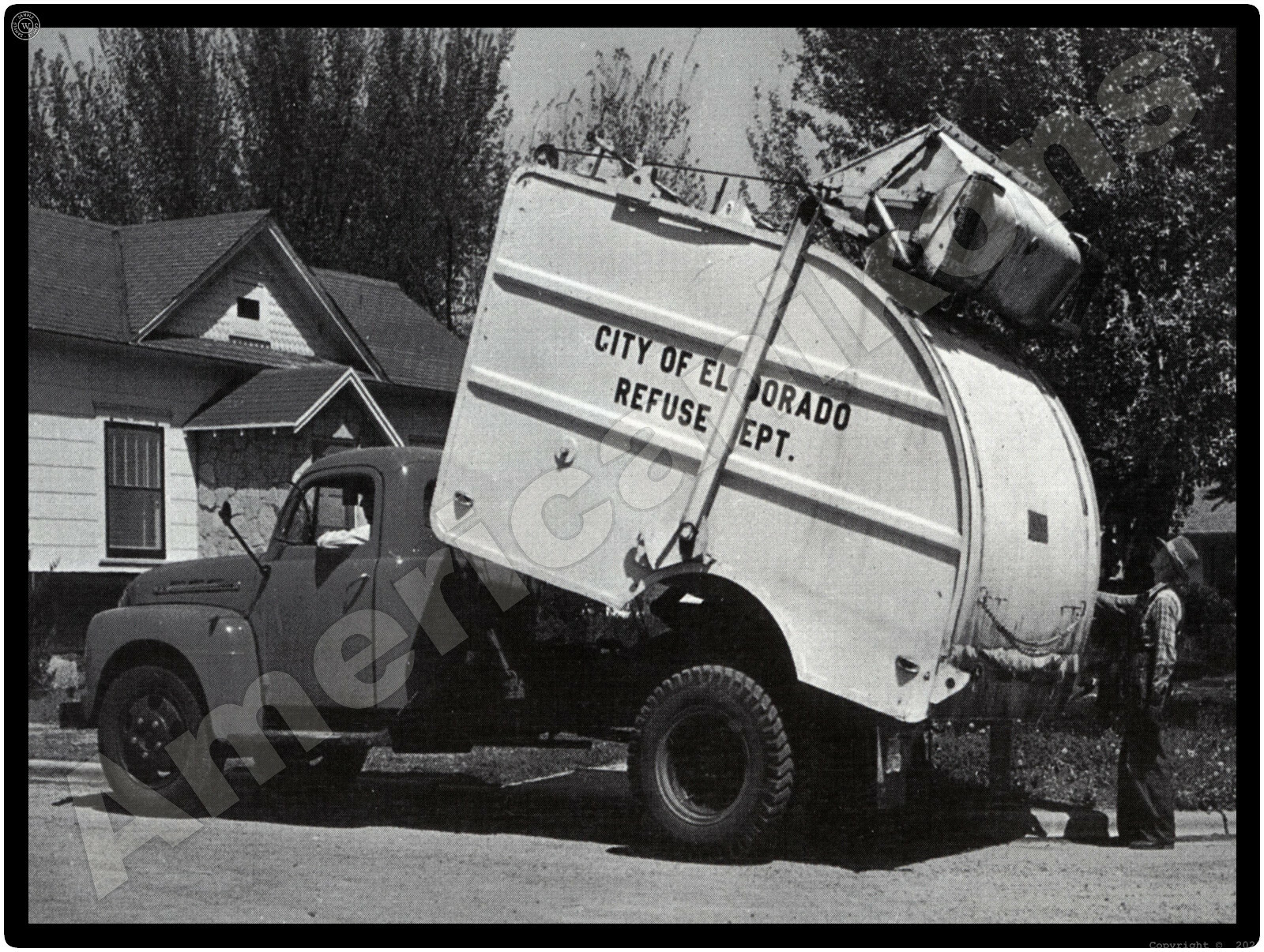 1951 Ford Garbage Trucks New Metal Sign: Model F-5 - El Dorado ...