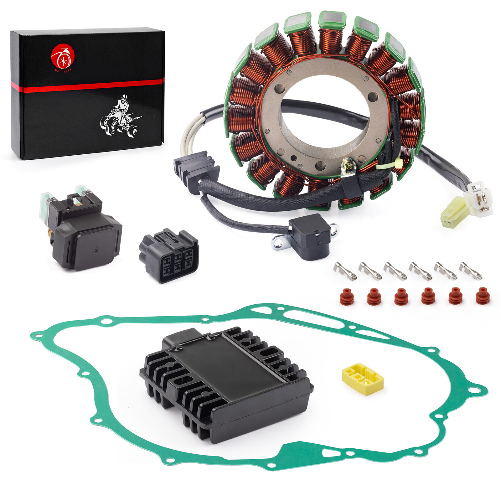 Stator Relay Rectifier W Gasket for Yamaha Vstar 1100 XVS1100 Custom ...