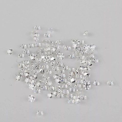1 CT Natural White Diamond 3 mm 10 Pcs Round Cut VVS1 D Grade GDGL ...