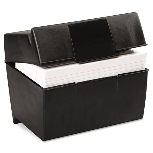 Plastic Card File Box 5x8 Inch 500 Cards Capacity Index Card Storage ...