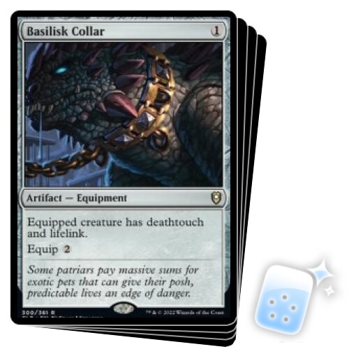 BASILISK COLLAR X4 Commander Legends: Battle For Baldur's Gate Magic ...