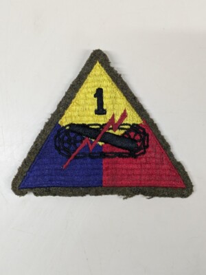 US Army Authentic Pre WW2 1st Armor Division Patch (Wool, 3.25") | eBay