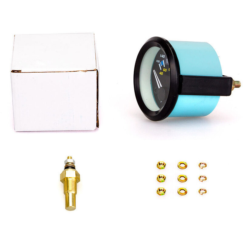 2" 52mm Pointer White LED Water Temperature Temp Gauge Meter 40℃-120℃ w ...