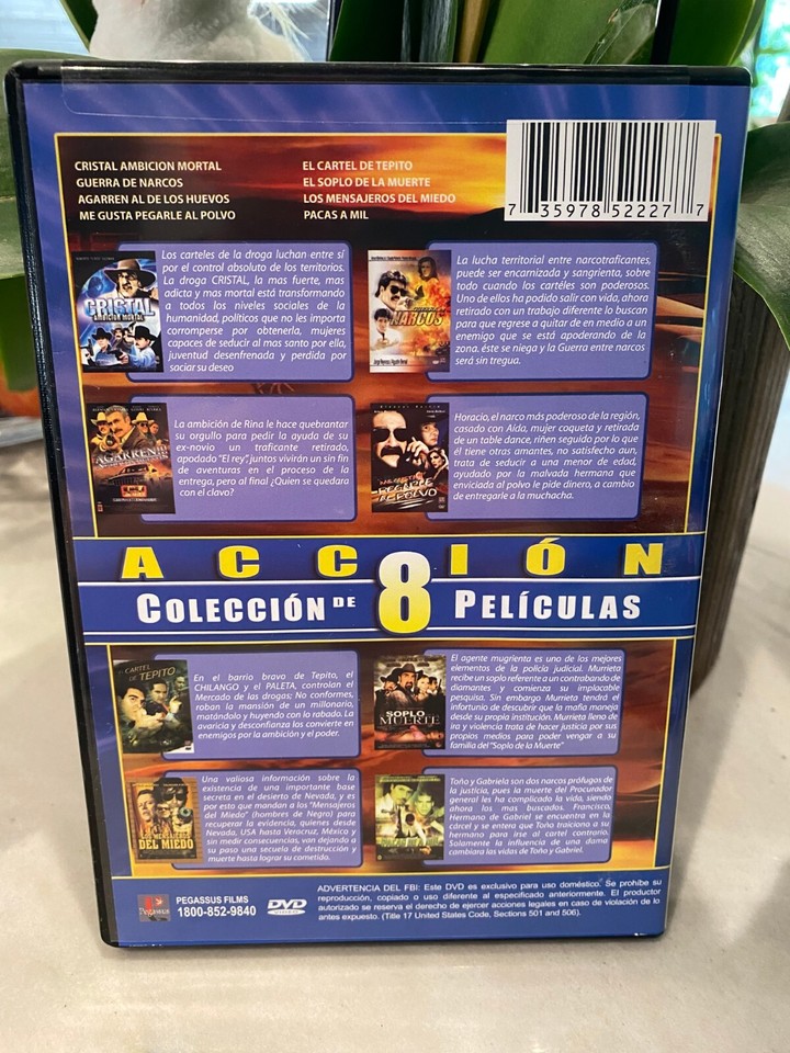 *NUEVO* RIÑA DE MAFIOSOS Sammlung Von 8 Actionfilmen: JORGE REYNOSO ...