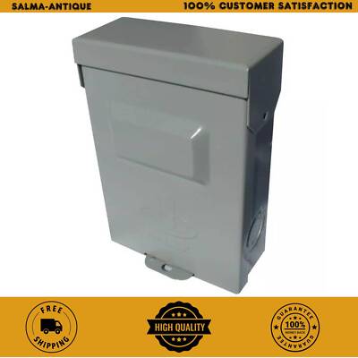 Ac Disconnect Box Electrical 60 Amp 120/240-volt Non-fuse Metallic ...