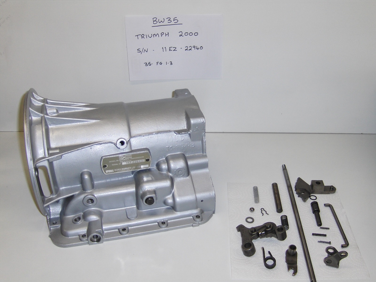 TRIUMPH 2000 GEARBOX BW35. BORG WARNER AUTOMATIC TRANSMISSION | eBay