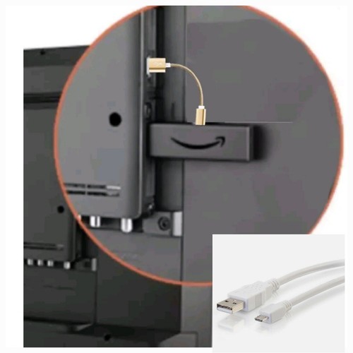 For Amazon Fire TV Stick Firestick Power Cord Cable USB Adapter & for ...