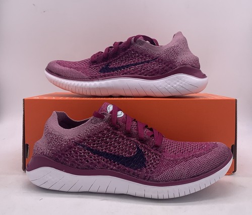 Nike Free RN Flyknit 2018 Raspberry Red Running Sneakers 942839-600 ...
