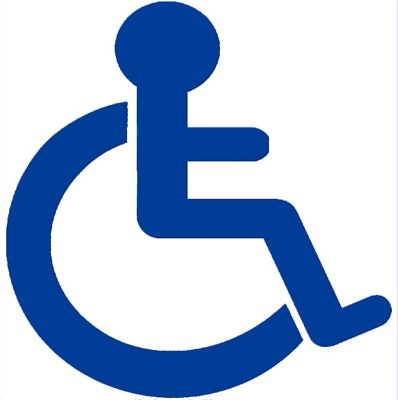 1 x Disabled Logo Stickers Wheelchair Mobility Car External Disability ...