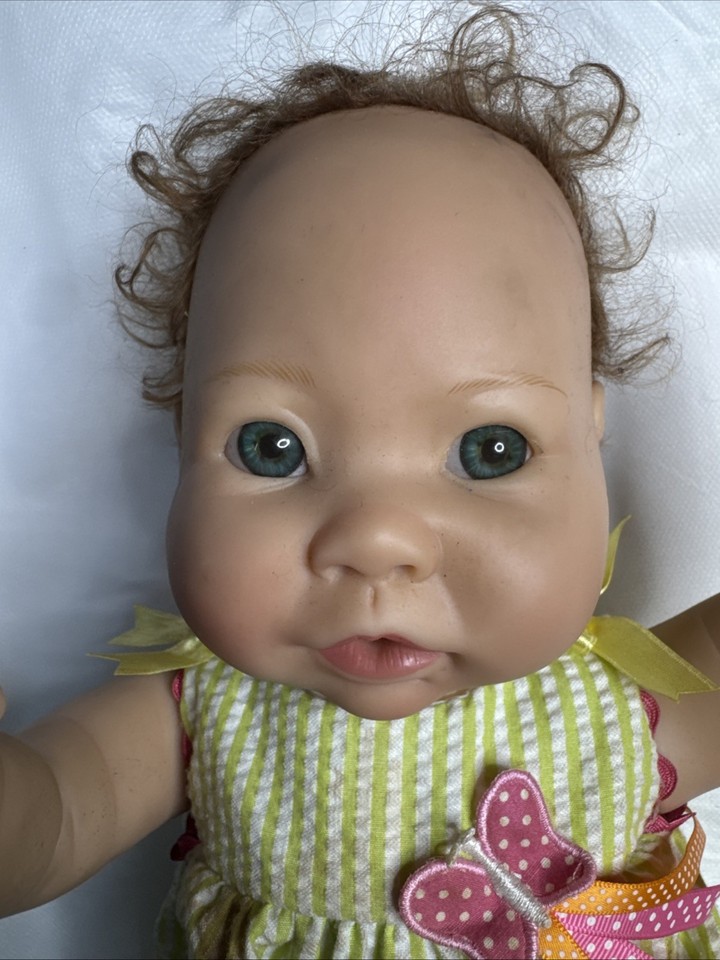 Linda Murray ADG: Green Eyes, Red Hair, Silicone Weighted Baby Doll 20 ...