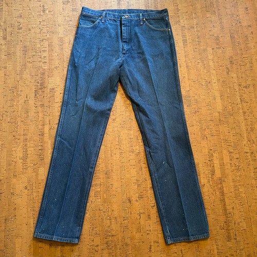 Wrangler 13MWZ Starched Men's Blue Jeans 36x34 Cowboy Cut Cotton Made ...