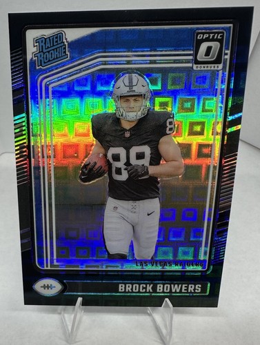 2024 DONRUSS OPTIC - BROCK BOWERS RATED RC - BLACK PANDORA - RARE 🔥 24/ ...