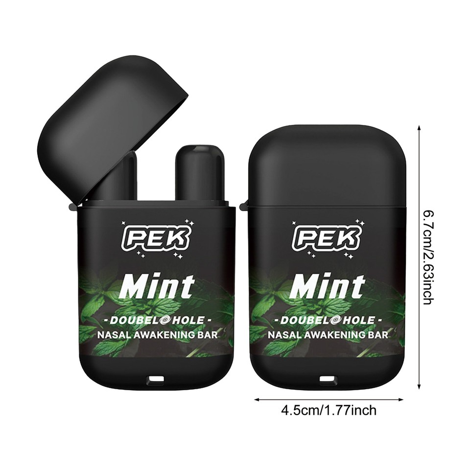 PEK Nasal Stick Inhaler,Fresh Vibe Essential Oil, Dual-Hole Nasal Stick ...