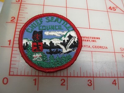 Chief Seattle Council CSP older round cb collectible patch (g25) | eBay