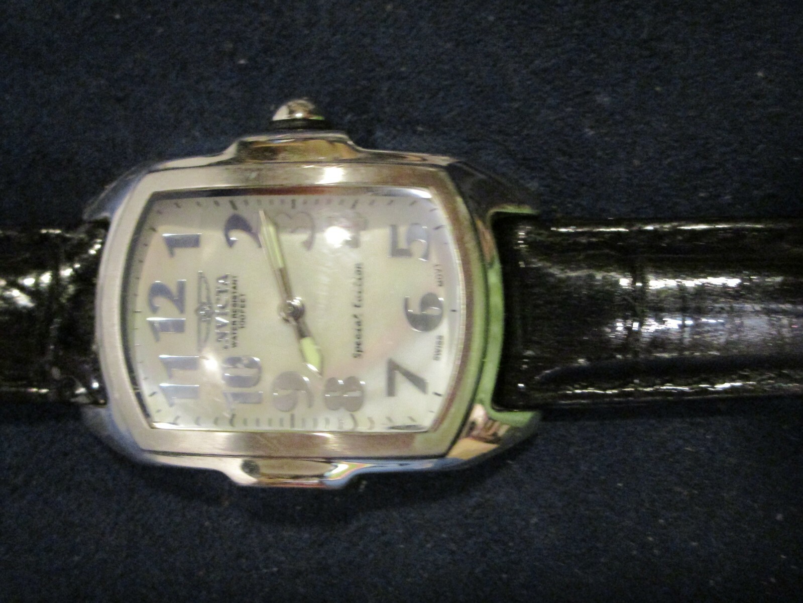 Invicta 5168 Special Edition Watch, Rectangular, Leather Band | eBay