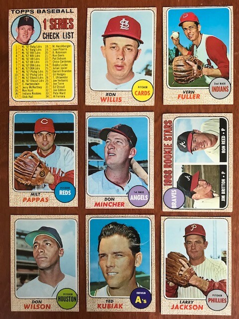 1968 TOPPS BASEBALL Pick your own Commons and Stars | eBay