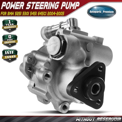 Power Steering Pump w/o Pulley for BMW 525i 530i 545i 645Ci 04-05 ...