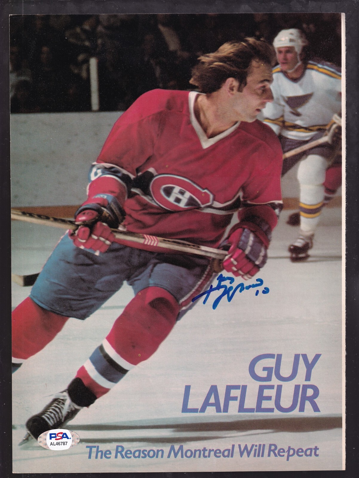 Guy LaFleur Autographed 8x11 Magazine Photo Canadians PSA/DNA | eBay