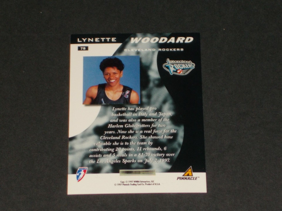 1997 Pinnacle WNBA EXECUTIVE COLLECTION #78 LYNETTE WOODARD, Beautiful ...