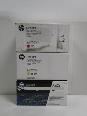 GENUINE HP 648A TONER CARTRIDGES CE260A CE262AC CE263AC CP4025 CP4525 ...