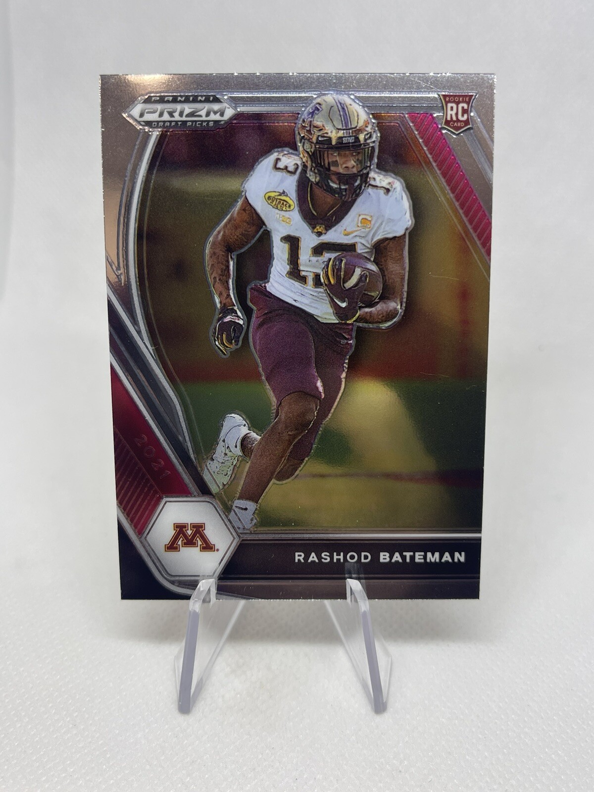 2021 Panini Prizm Draft Picks Rashod Bateman Base Rookie Card RC #116 ...