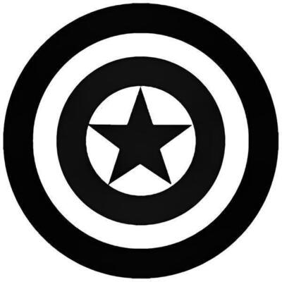 Captain America Shield Decal Sticker Window VINYL DECAL STICKER Car ...