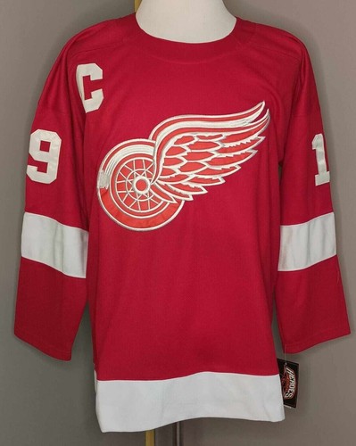 Steve Yzerman Detroit Red Wings Red & White "1987-2007 Throwback" CCM ...