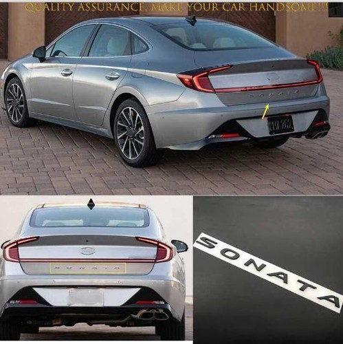 For Hyundai Sonata 2020-2023 Black Rear SONATA Emblem Badge Letters ...