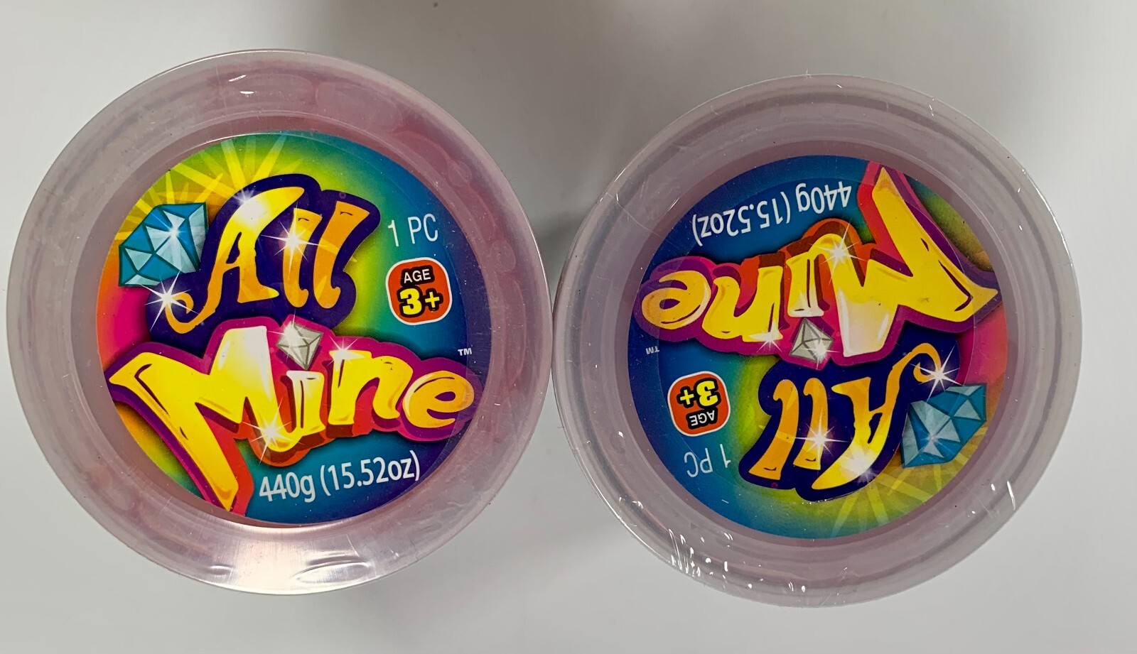 Ja-Ru All Mine Rainbow Putty 15.52oz lot of 2 Jaru Mega Size Sensory ...