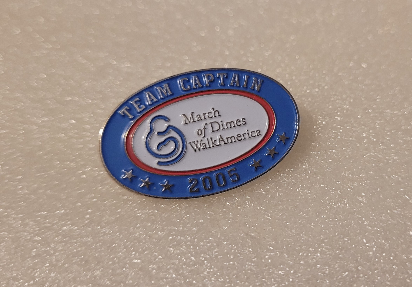 March of Dimes WalkAmerica 2005 Team Captain Pin Oval Shape | eBay