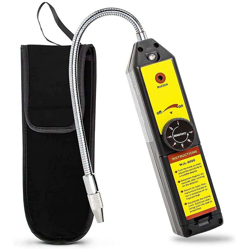 Portable Halogen Leak Detector Gas Leak Tester CFC AC Freon Refrigerant ...