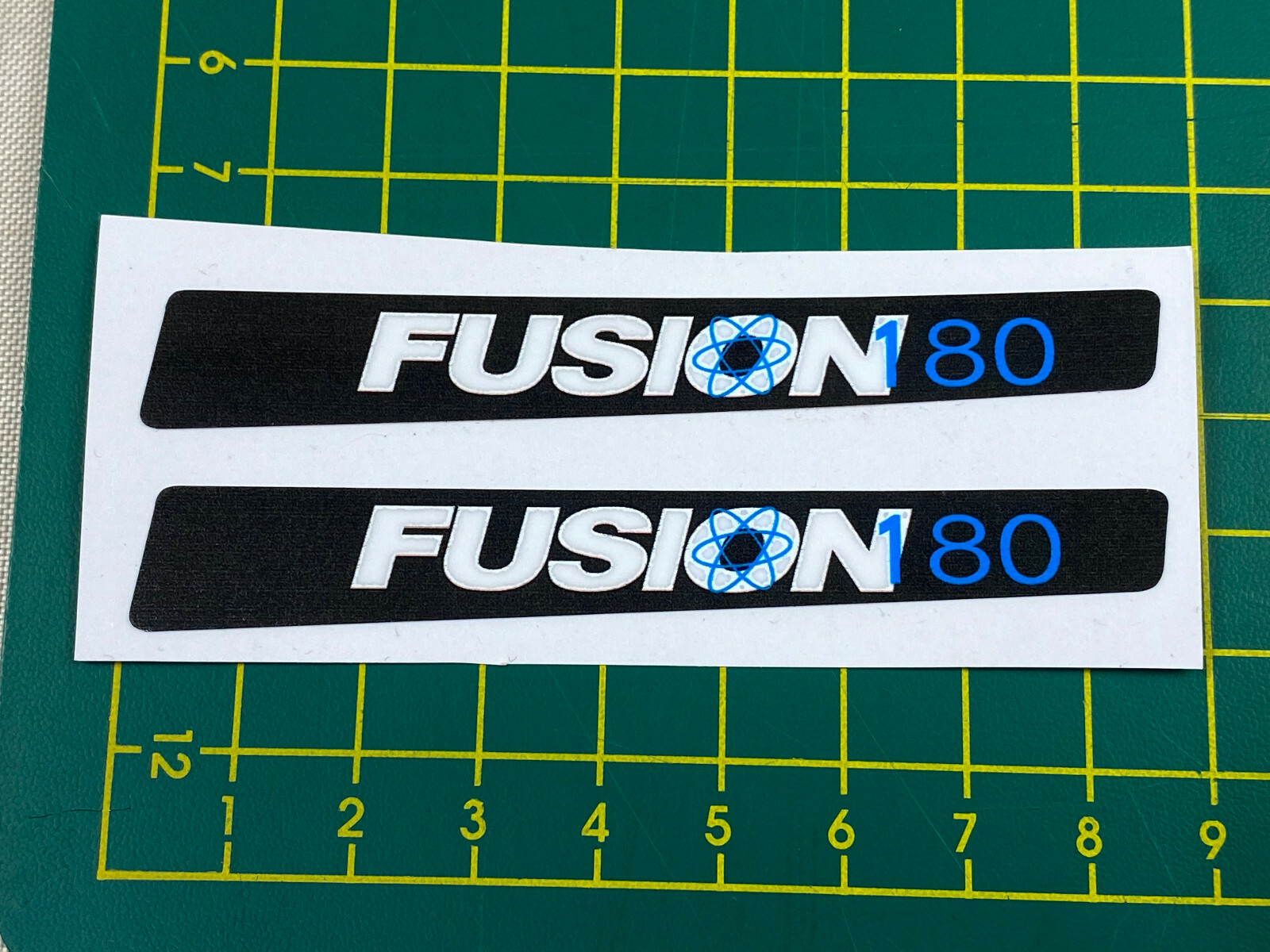 old school bmx decals stickers fusion crank black white blue 180 | eBay ...