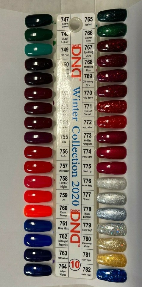 DC&DND Daisy Color Chart Gel Polish Color Sample Chart Palette Display ...