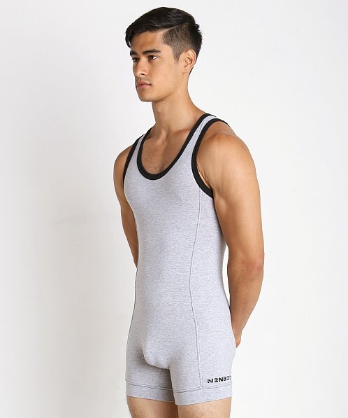 N2N BODYWEAR COTTON SPORT WRESTLER SINGLET HEATHER - SMALL | eBay