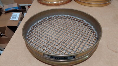 HUMBOLDT TEST SIEVE 1/2" / 12.5 mm, Brass /Stainless, 12" Half Height ...