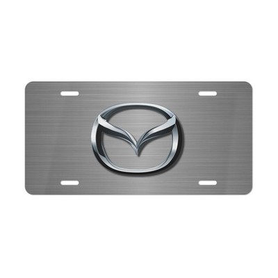 Mazda, License Plate Car Tag Metal Aluminum (Silver Background) | eBay
