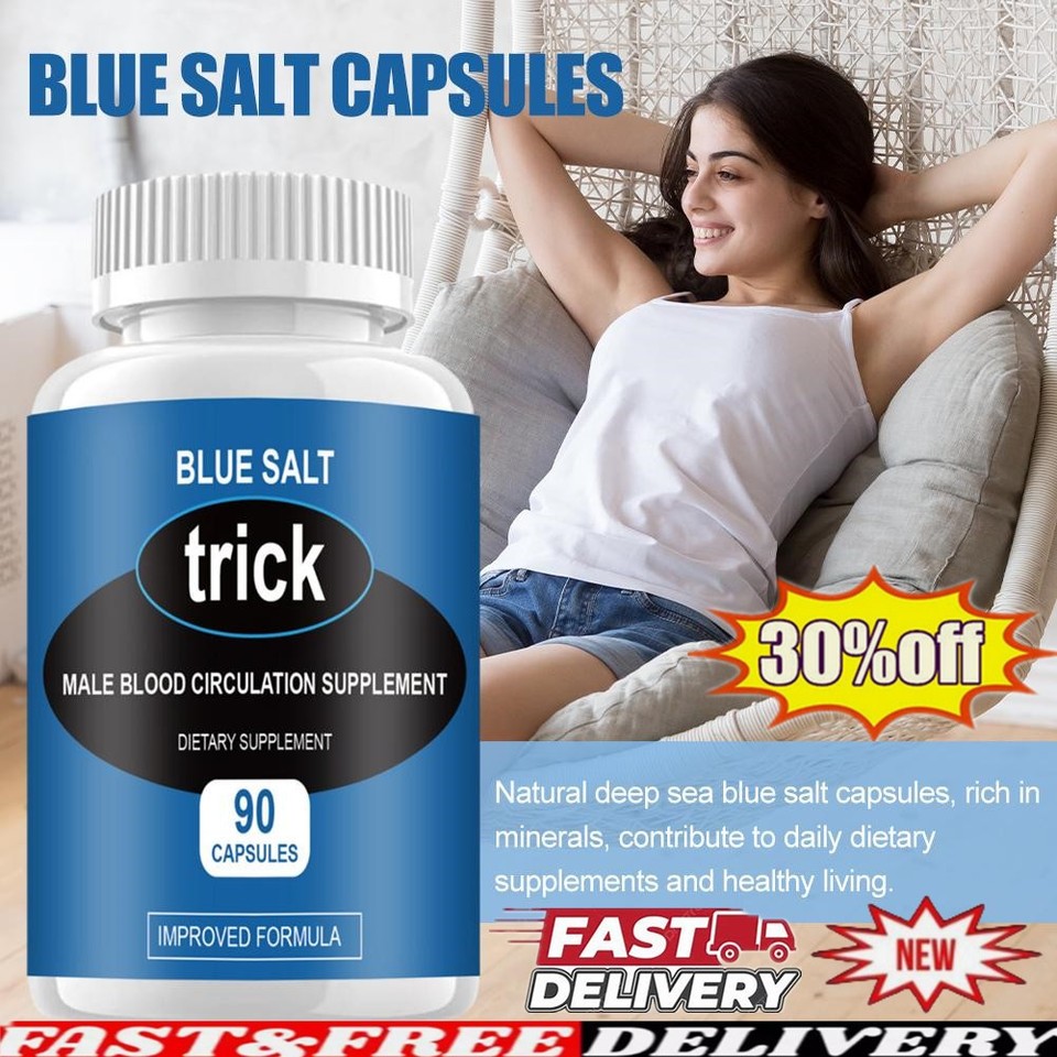 2025 Blue Salt Trick Men's Blood Circulation Supplements - 90PCSNew | eBay UK
