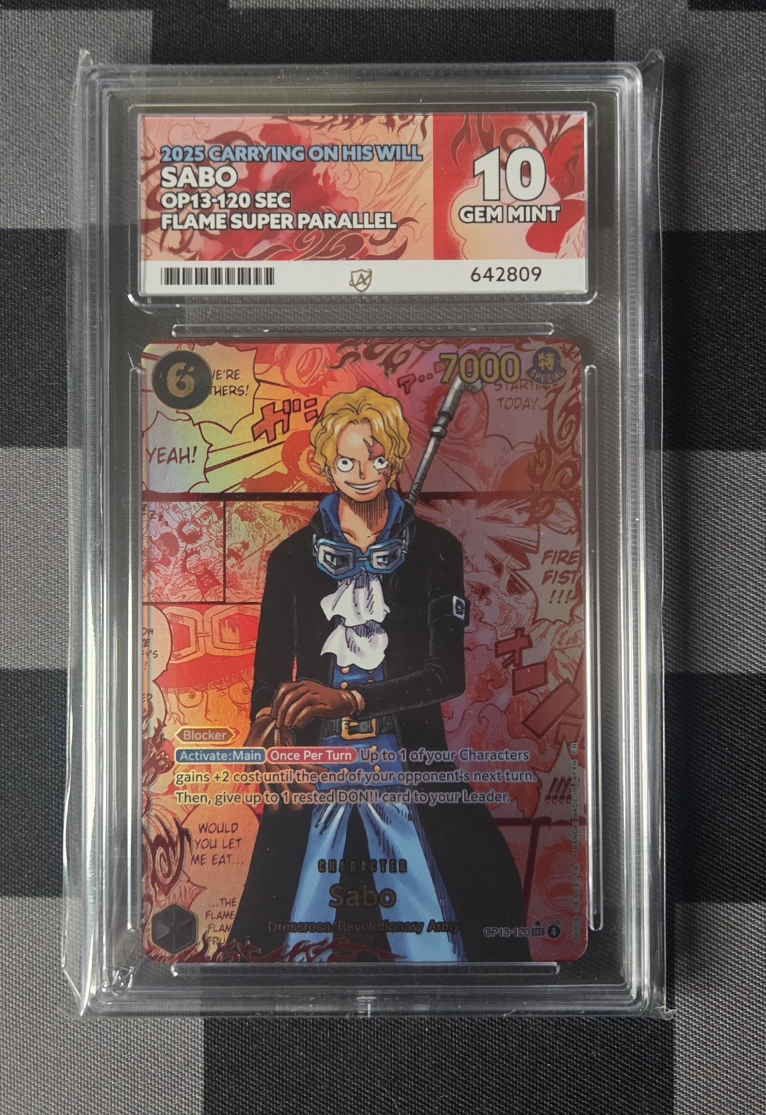 OP13-120 - Sabo Red Flame Manga One Piece TCG English. ACE 10 | eBay UK