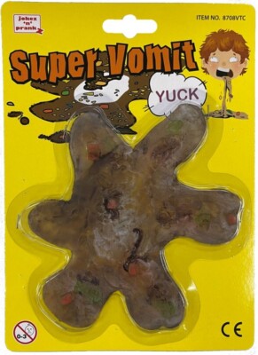 Super Vomit Yuck Spew Realistic Sick Joke Prank Funny Gross Novelty ...