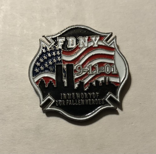 FDNY 9/11 Fallen Heroes Waving Flag Pin | eBay