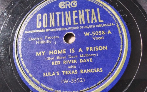 Red River Dave 78rpm Single 10-inch Continental Records #W-5058 My Home ...
